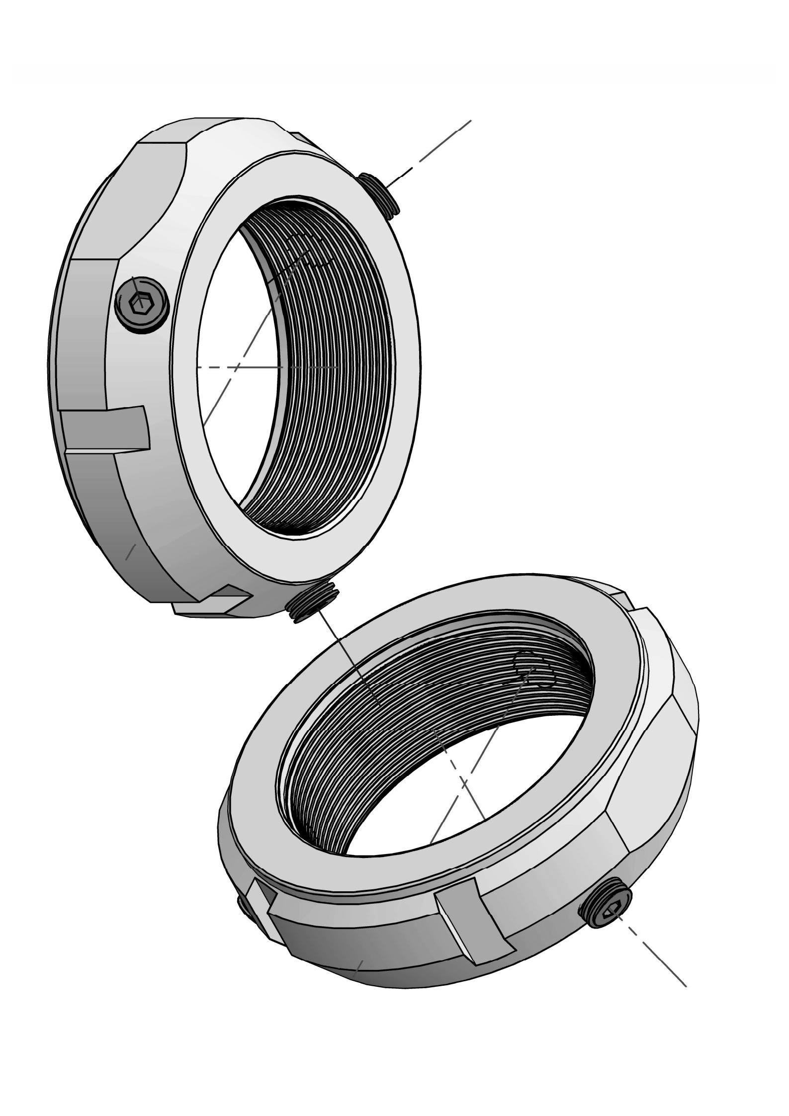 China KMT 13 Precision lock nuts with locking pin manufacturers and ...